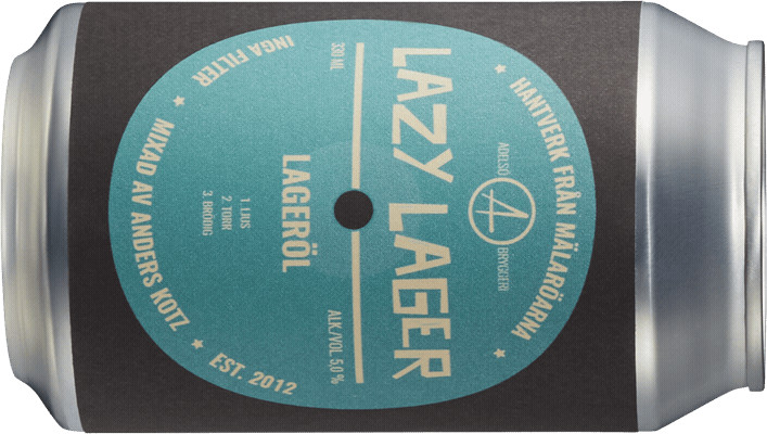 Ekerö Brygghus Adelsö Lazy Lager, 330 cl - Cocktailguiden