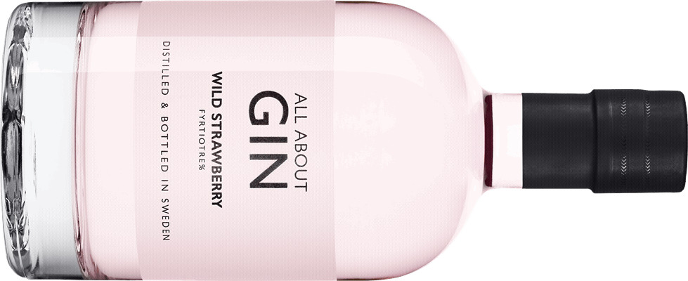 All About Gin Wild Strawberry, 700 cl - | Cocktailguiden