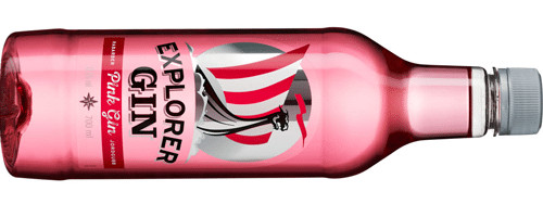Explorer Pink Gin Rabarber Jordgubb, 700 cl | Cocktailguiden